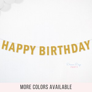 Happy Birthday Bold Banner - Simple Birthday Party Decorations ...