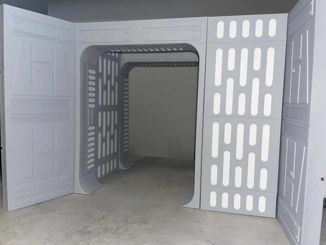 Star Wars Space Walls Death Star Walls. 3.75 Scale RAW PRINT - Etsy ...