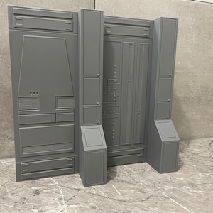 3D Printed Star Wars Death Star Diorama Walls, 1/12 Scale Expansion ...