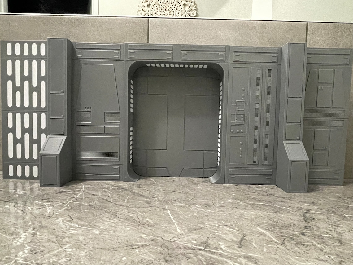 Star Wars Space Walls, Death Star Walls 1/12 Scale Expansion Pack 1 - Etsy