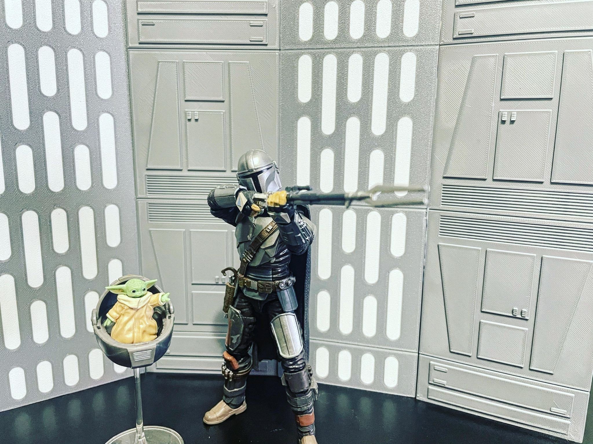 Star Wars Death Star SPACE WALLS Diorama for 1/12 Scaled Figures. - Etsy