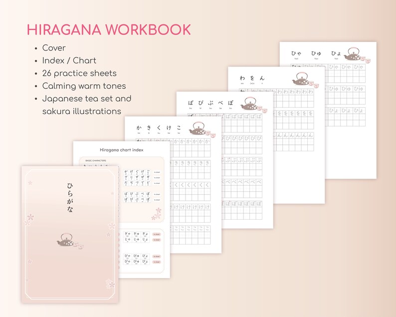 BUNDLE: Hiragana, Katakana Practice Sheets + Writing Paper. Printable ...