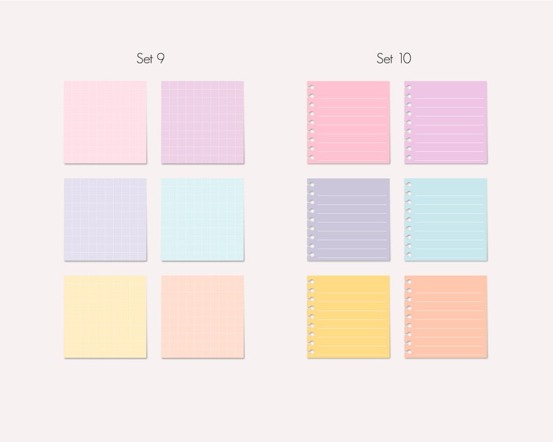 Digital Sticky Notes for Studying and Journaling - Rainbow Pastel ...