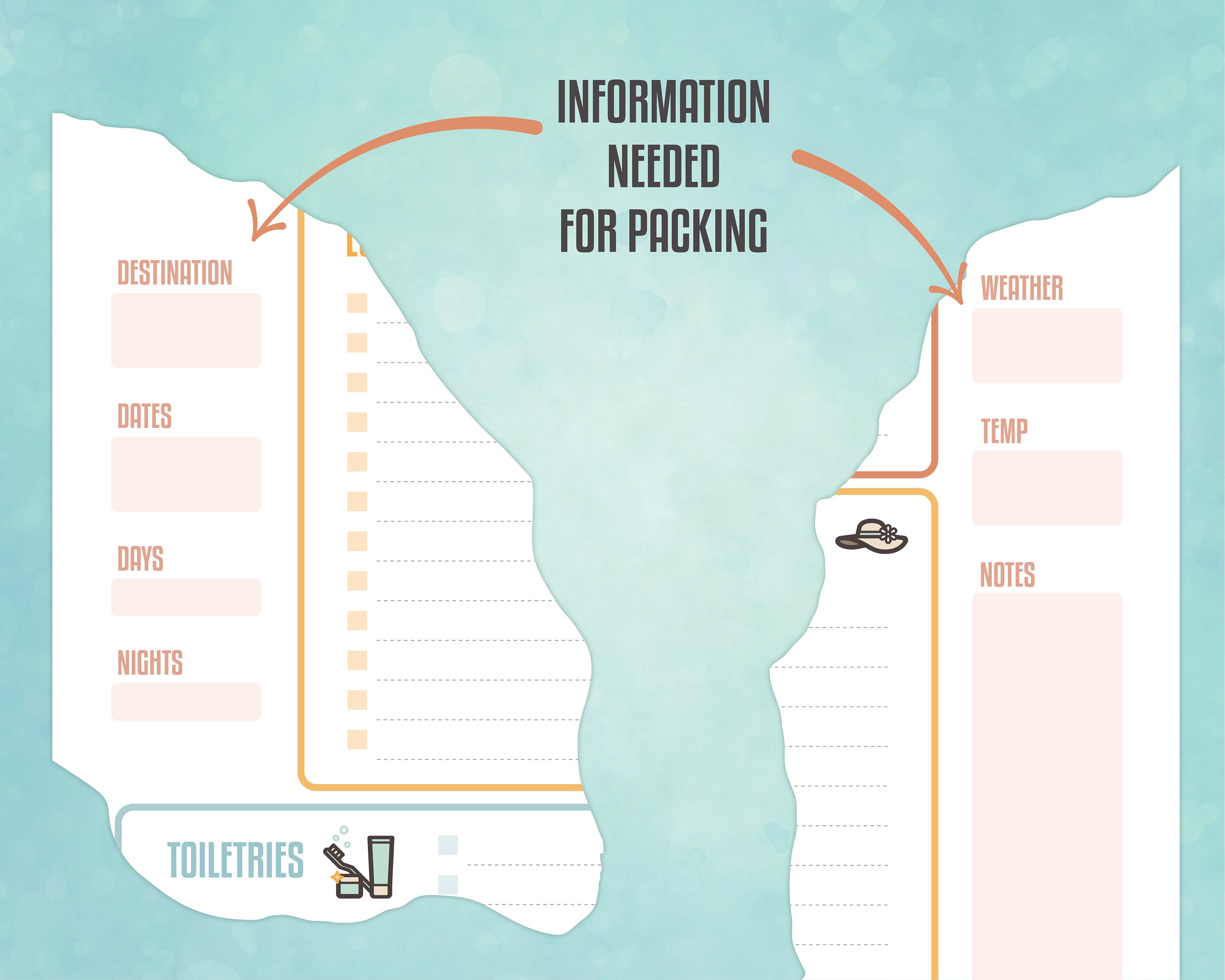 Fillable Travel Packing List Template: Your Companion for Organized ...