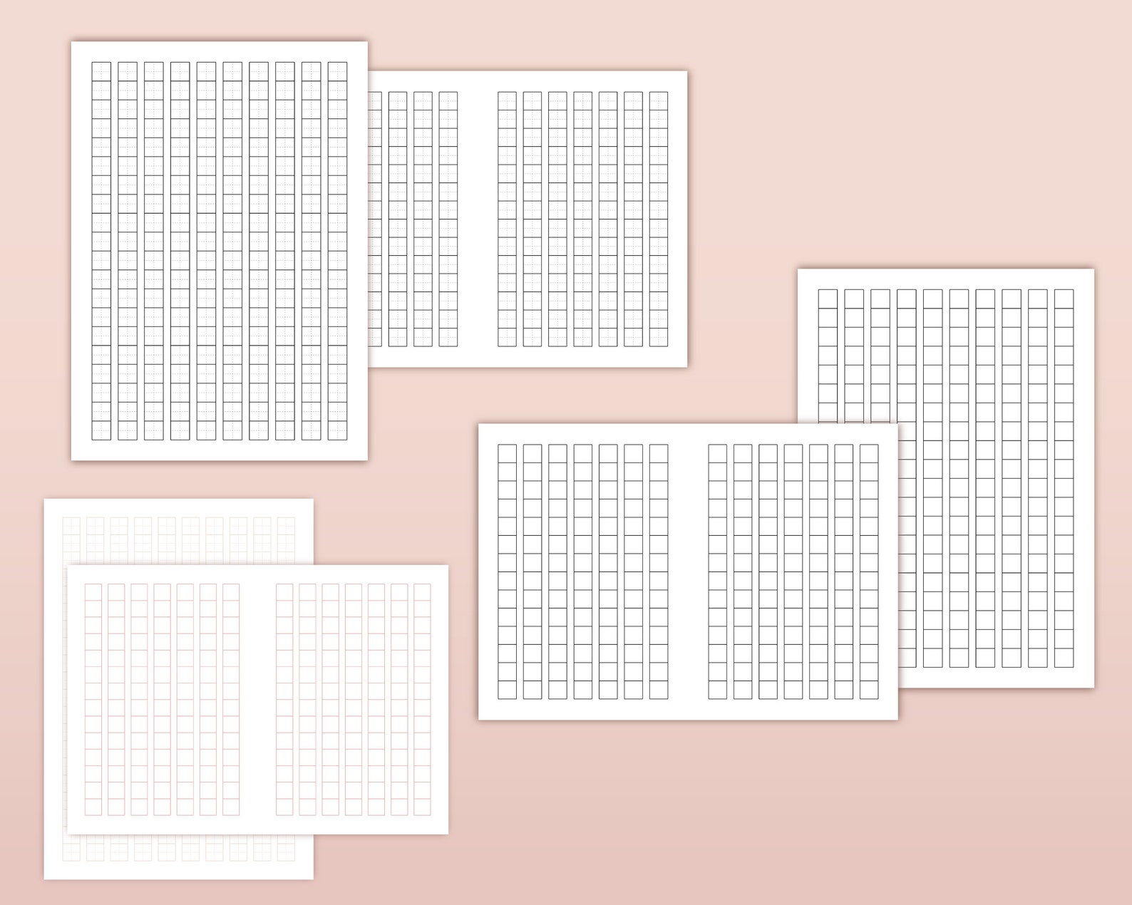 Kanji Practice Worksheets: Japanese Templates and Writing Paper ...