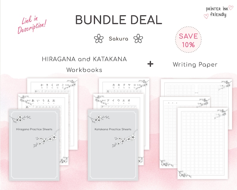 Printable Japanese Writing Paper Set - Practice Kanji, Hiragana ...