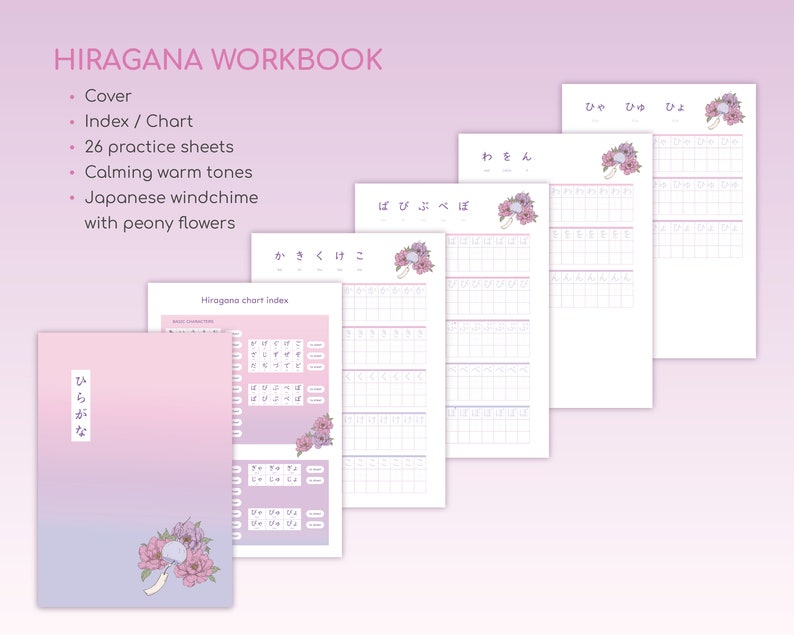 BUNDLE: Hiragana, Katakana Practice Sheets Writing Paper. Printable ...
