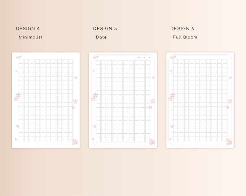 Japanese Writing Paper Printable Set - Practice Kanji, Hiragana ...