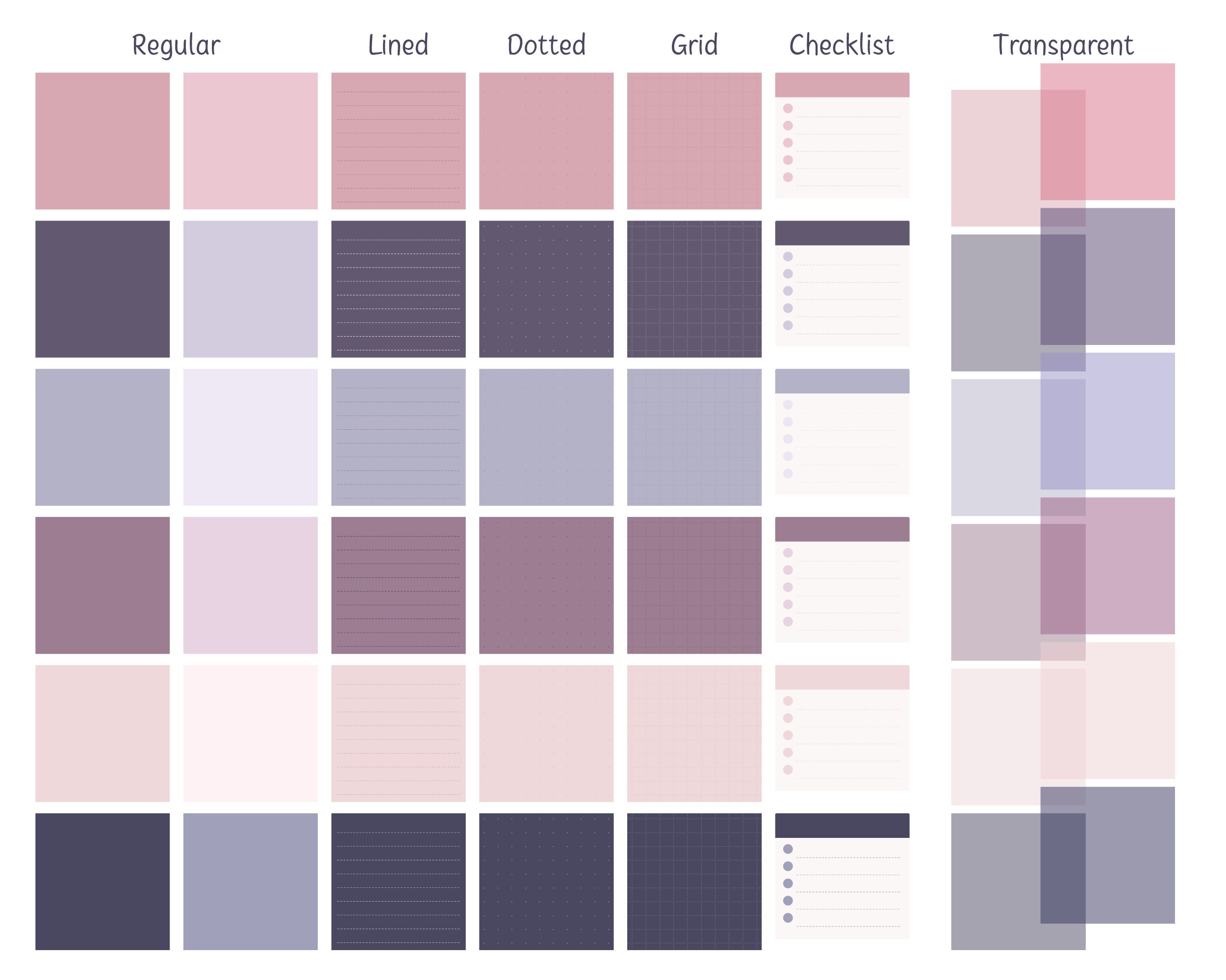 Digital Note Stickers Goodnotes, Canva, Notability and More Pink and ...