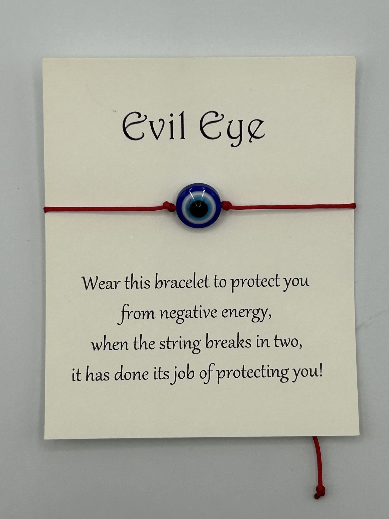 Dark Blue Evil Eye Luck Bracelet, 10mm Karma and Luck - Etsy