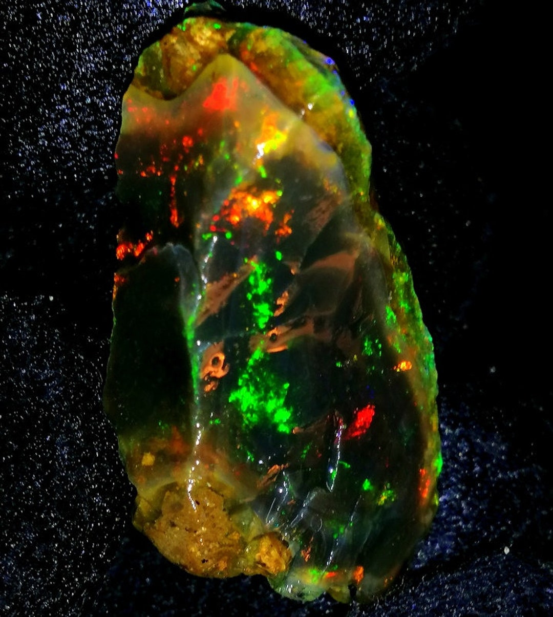 39 Carat Very Rare Natural Ethiopian Opal Rough, Raw Opal, Welo Fire ...