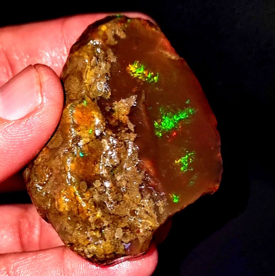 277 Carat Very Rare Natural Ethiopian Opal Rough Raw Opal Welo Fire ...
