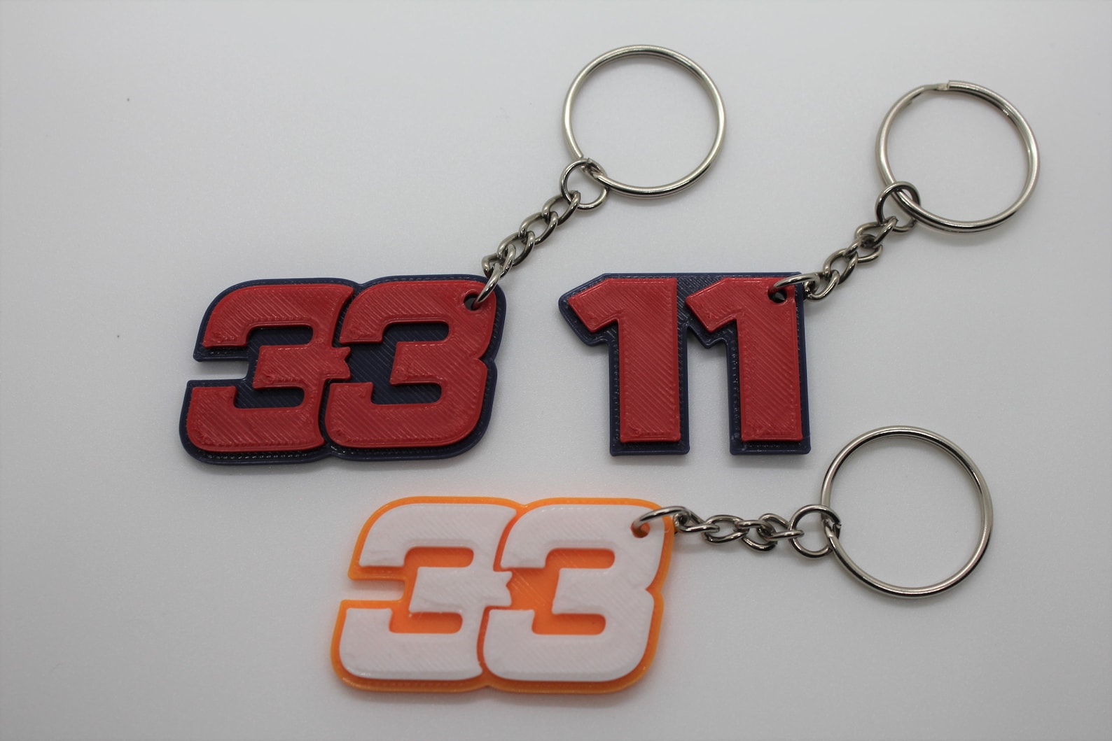 Formula One F1 Driver Number Keychains 3D Printed Plastic - Etsy