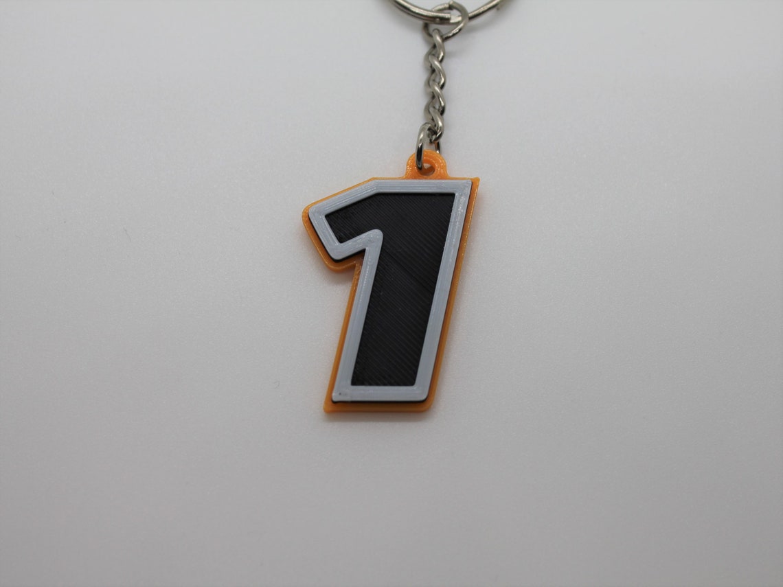 Formula One F1 Max Verstappen World Champion Driver Number 1 Keychain ...