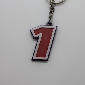 Formula One F1 Max Verstappen World Champion Driver Number 1 Keychain ...