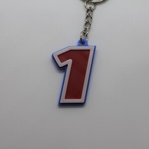 Formula One F1 Max Verstappen World Champion Driver Number 1 Keychain ...