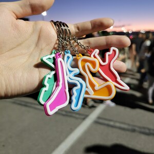 Formula One F1 Race Track Keychains 3D Printed Circuit Layout - Etsy