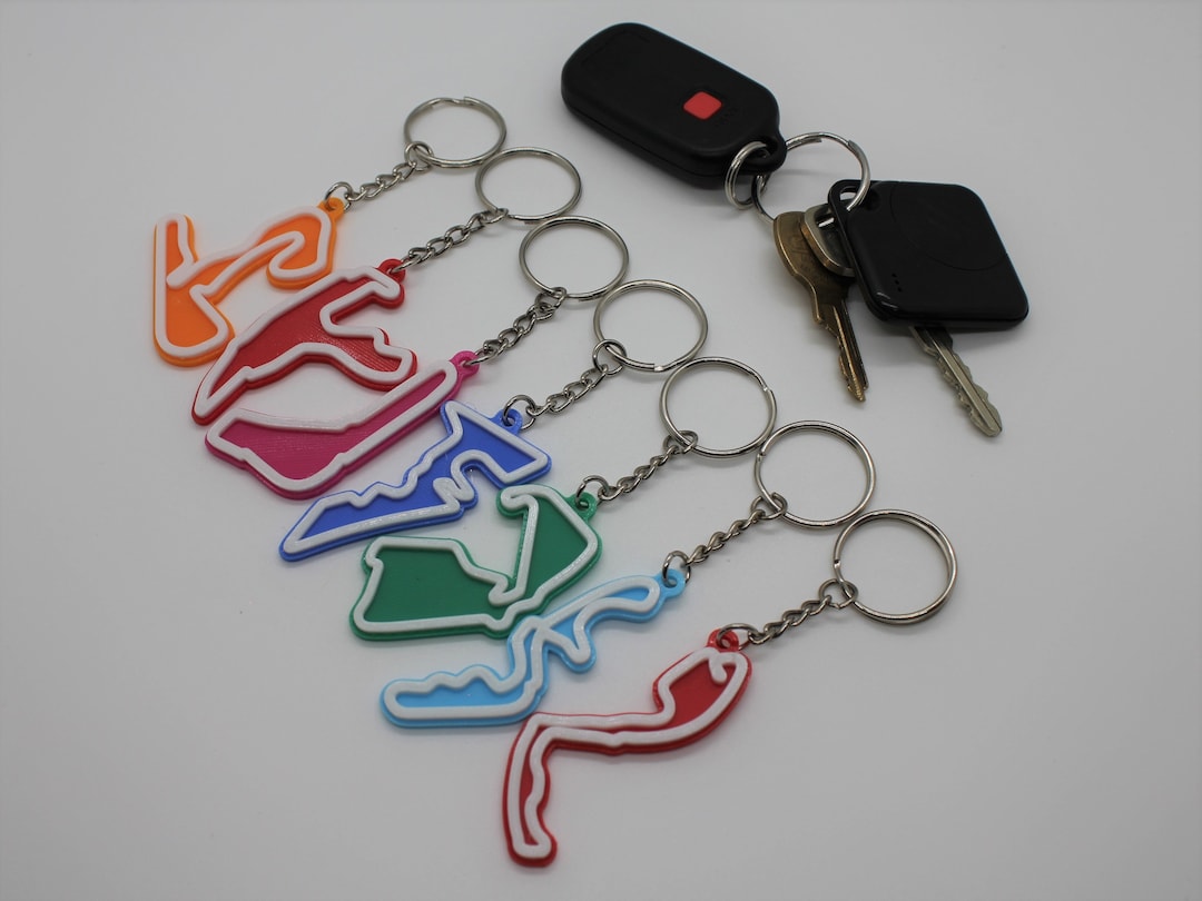 Formula One (F1) Race Track Keychains; 3D Printed Circuit Layout - Etsy