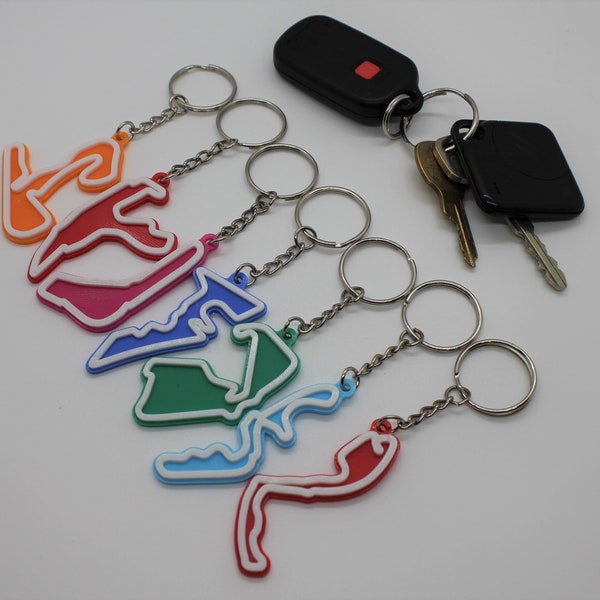 F1 Track Keychains - Etsy