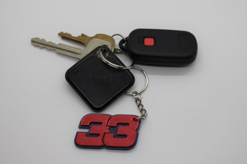Formula One F1 Driver Number Keychains 3D Printed Plastic - Etsy