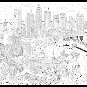 Busan Digital Art - Etsy