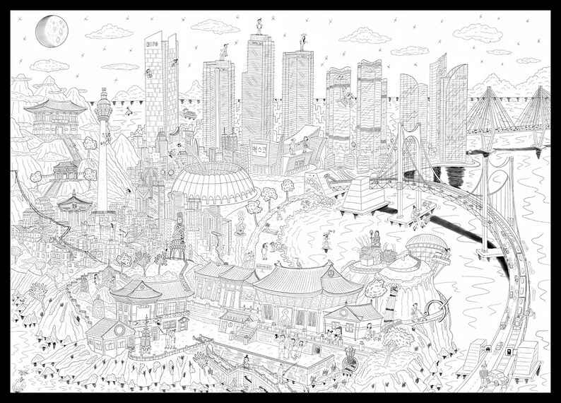 Busan Digital Art - Etsy