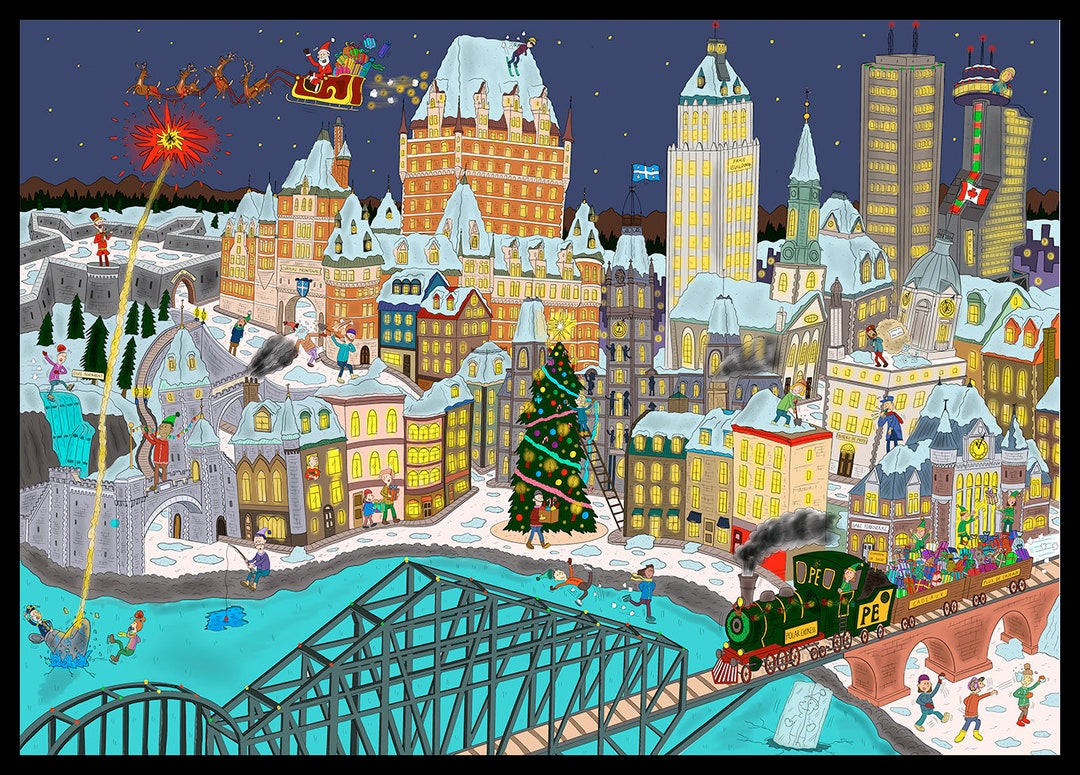 Quebec Digital Art (color) - Etsy