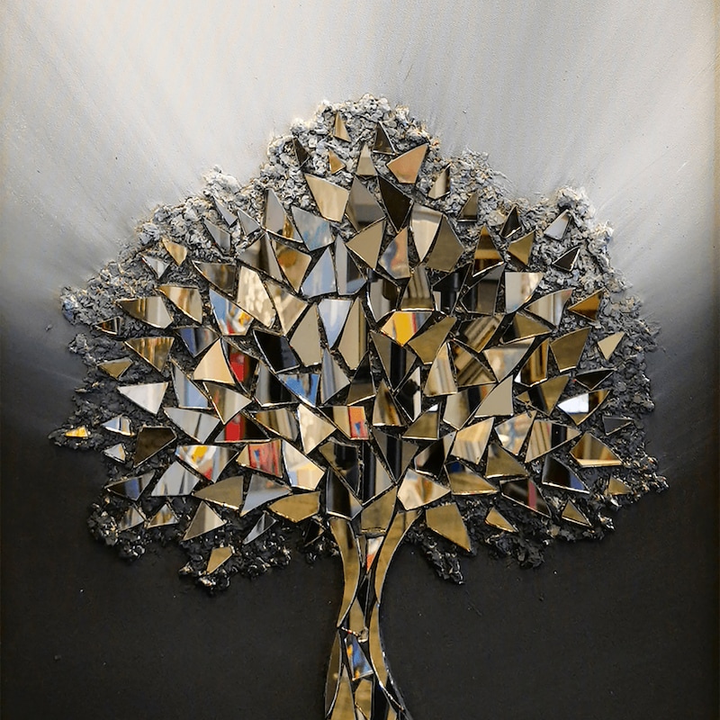 Mirror Tree Wall Decor - Etsy