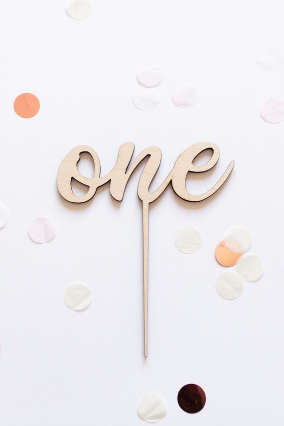 Caketopper One Cake Topper Birthday Cake Topper Cake - Etsy