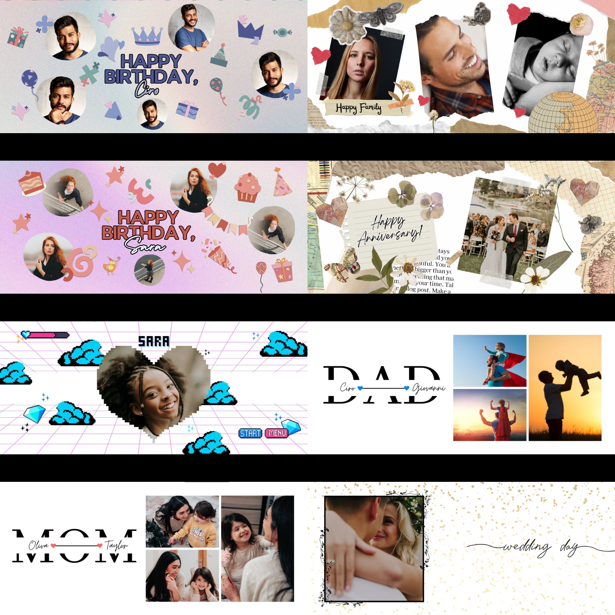 Customize Your Cups: 50+ Options! Photo Wraps, Self-editing Mugs ...