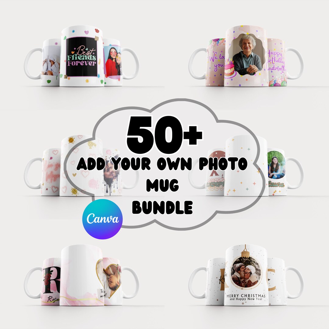Customize Your Cups: 50+ Options! Photo Wraps, Self-editing Mugs ...