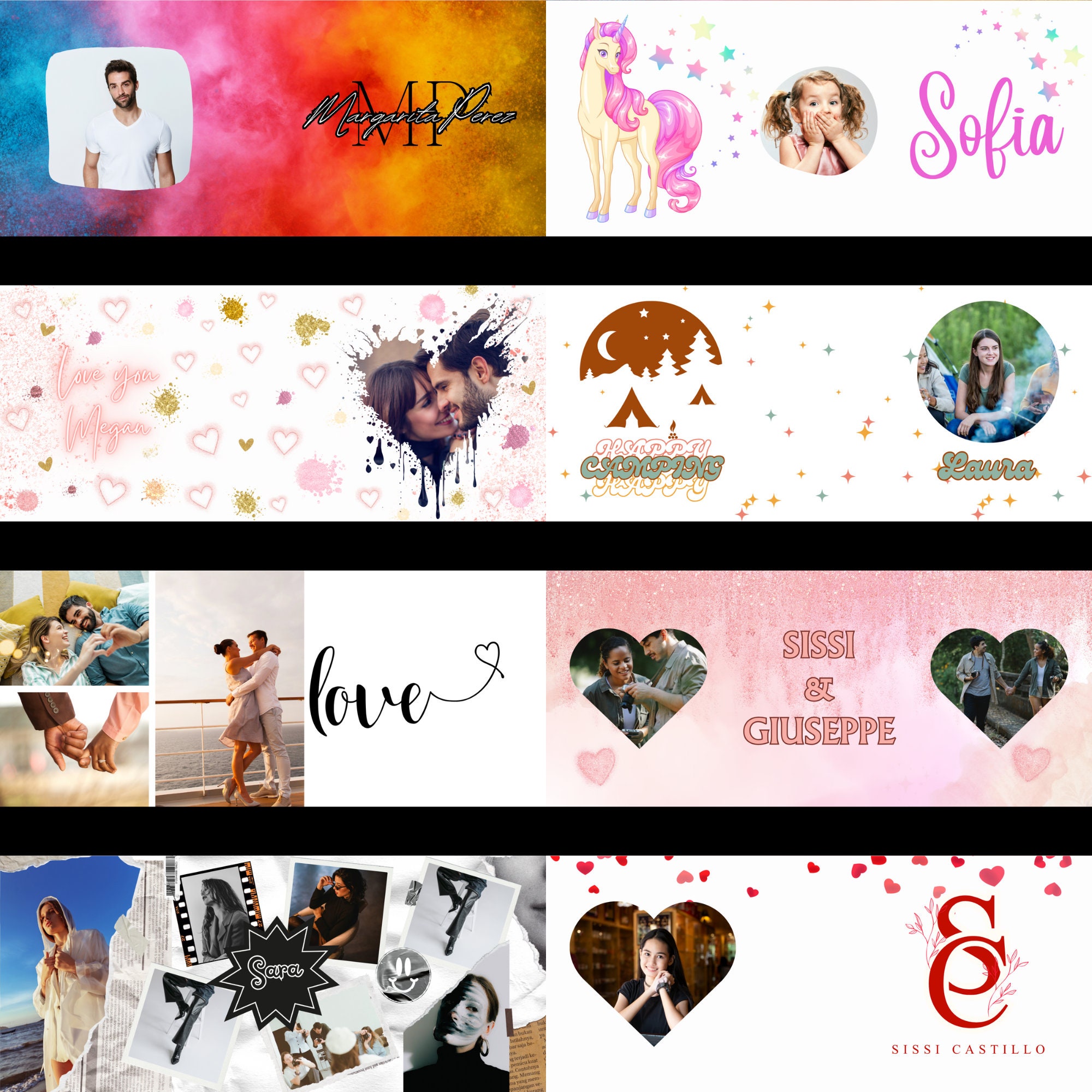 Customize Your Cups: 50 Options Photo Wraps, Self-editing Mugs ...