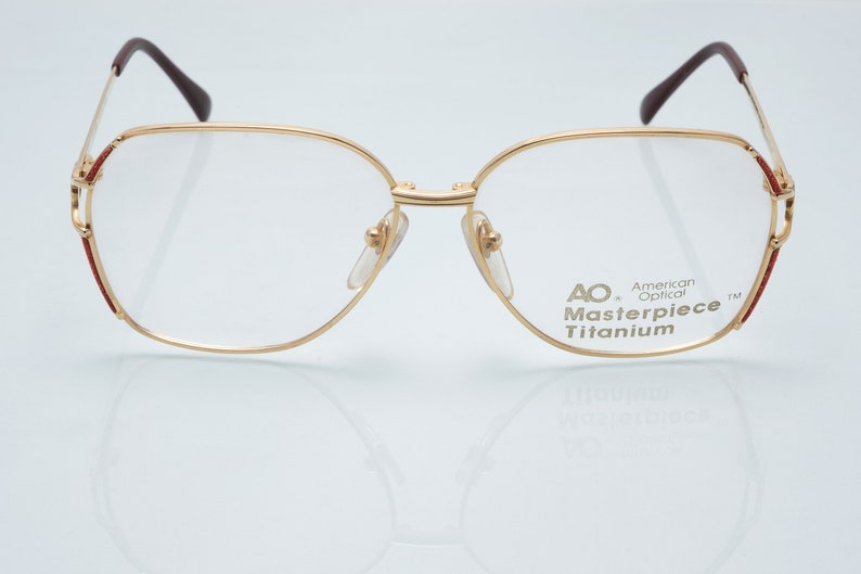 American Optical Vintage Eyeglasses Gold Ovesized Square - Etsy