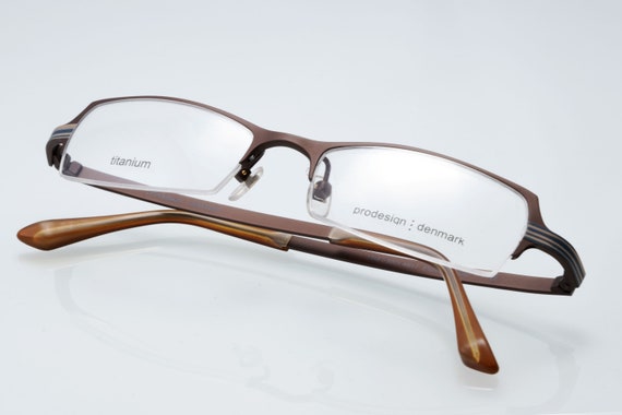 Prodesign Denmark vintage eyeglasses, half rim pure t… - Gem