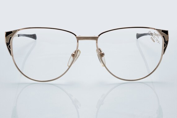 Hoya Collection vintage eyeglasses, gold, titanium fr… - Gem