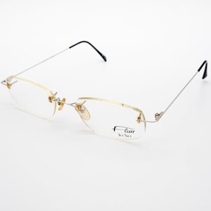 Flair Jet Set Vintage Eyeglasses, Rimless Oval Optical Frame Made in Germany, New Old Stock - Etsy