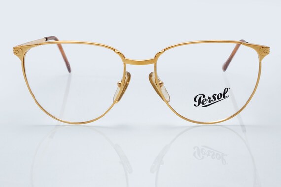 Persol Ratti vintage eyeglasses, gold, round cat eye … - Gem