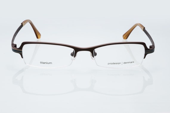 Prodesign Denmark vintage eyeglasses, half rim pure t… - Gem