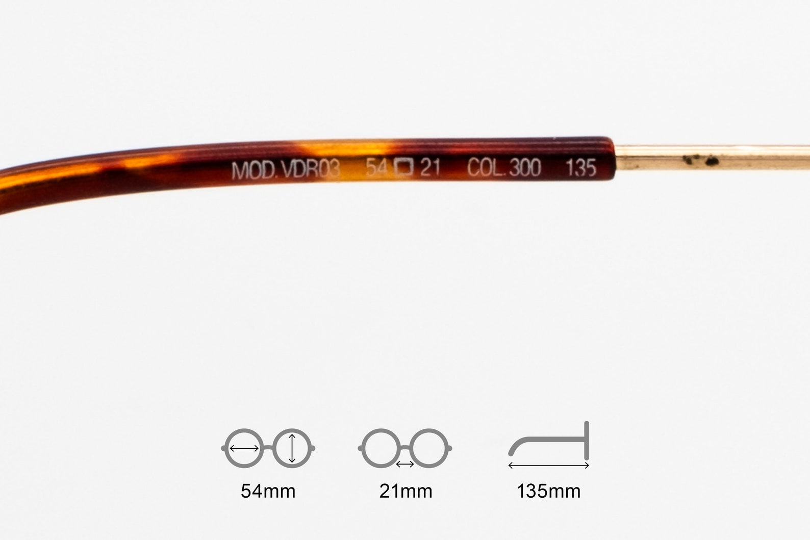 DR High Tech Vintage Eyeglasses, Gold Rimless Frame Made in Italy, New ...