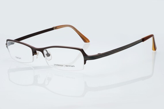 Prodesign Denmark vintage eyeglasses, half rim pure t… - Gem