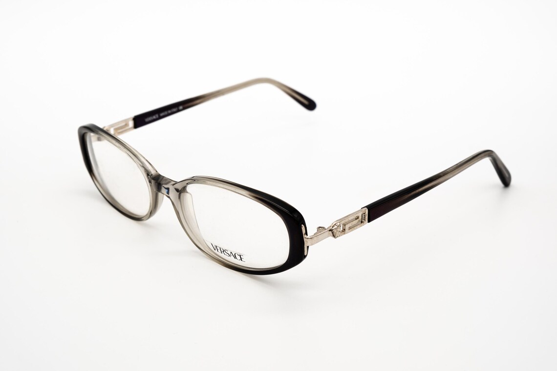 Gianni Versace Vintage Eyeglasses Oval Made In Italy New Old Stock Etsy