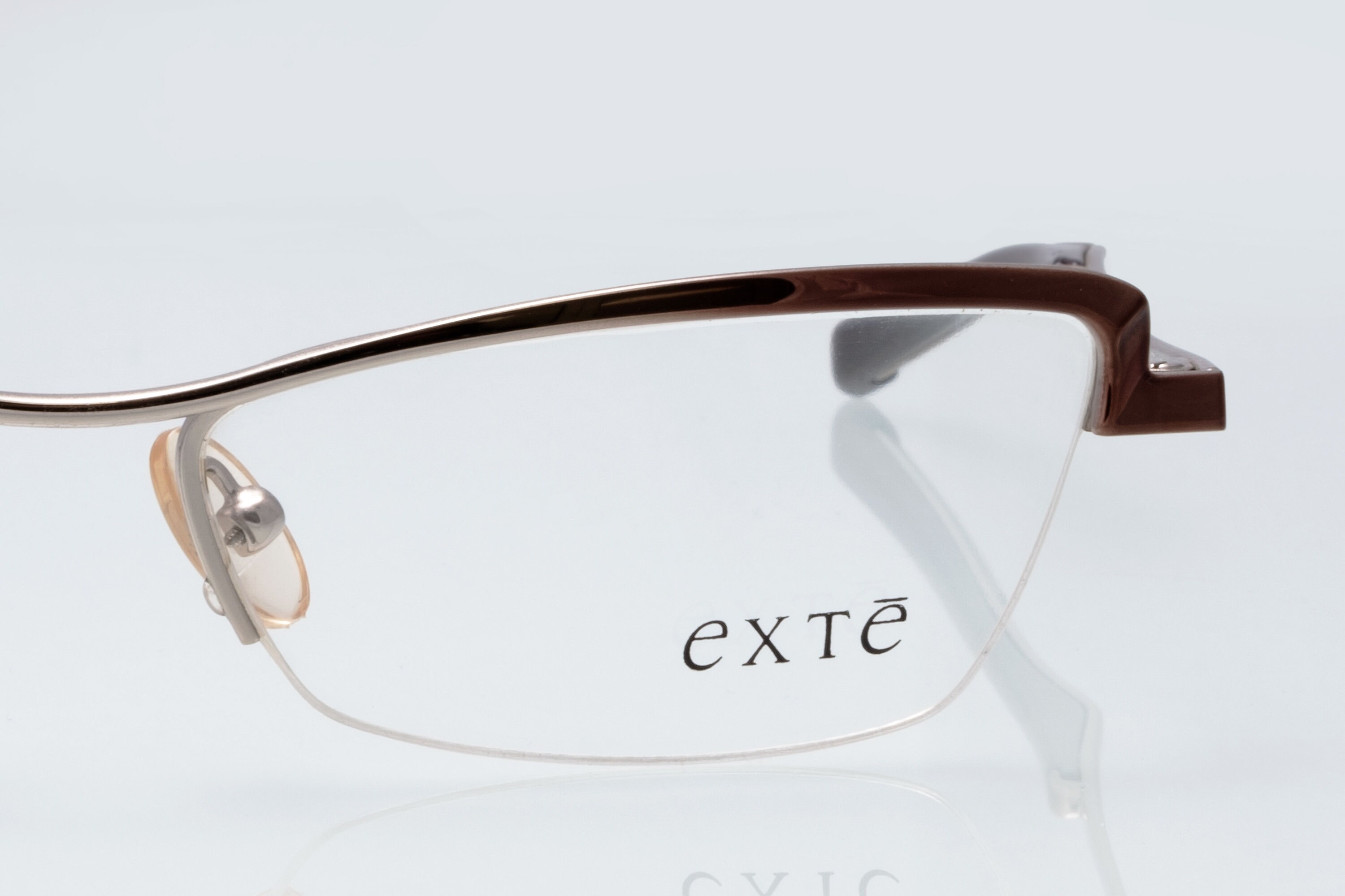 Exte Vintage Eyeglasses, Half Rim Frame Made in Italy, New Old Stock - Etsy