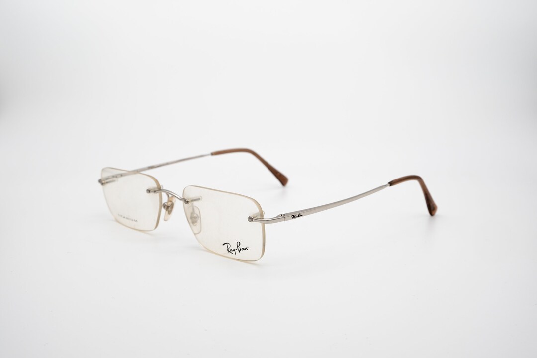 Rayban Vintage Titanium Rimless Eyeglasses Rimless Optical Frame Made ...