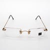 Exte Rimless Vintage Eyeglasses, Made in Italy, Gold, New Old Stock - Etsy