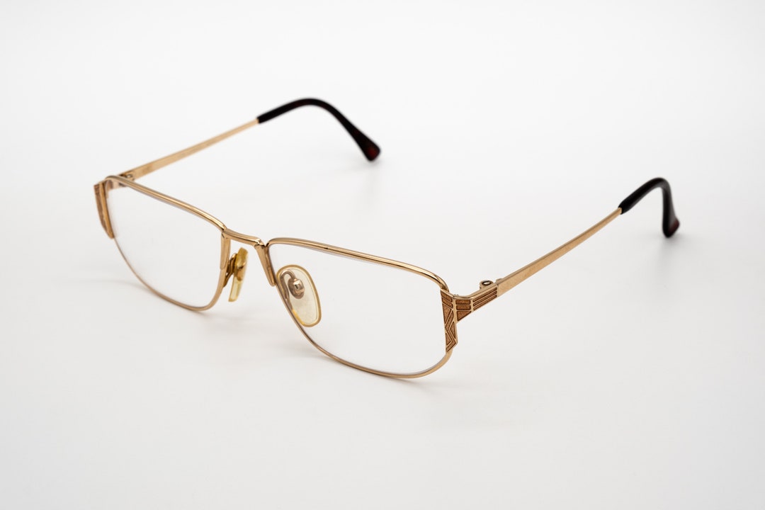 Hoya Collection Vintage Eyeglasses, Gold, Titanium-p, Aviator Optical ...
