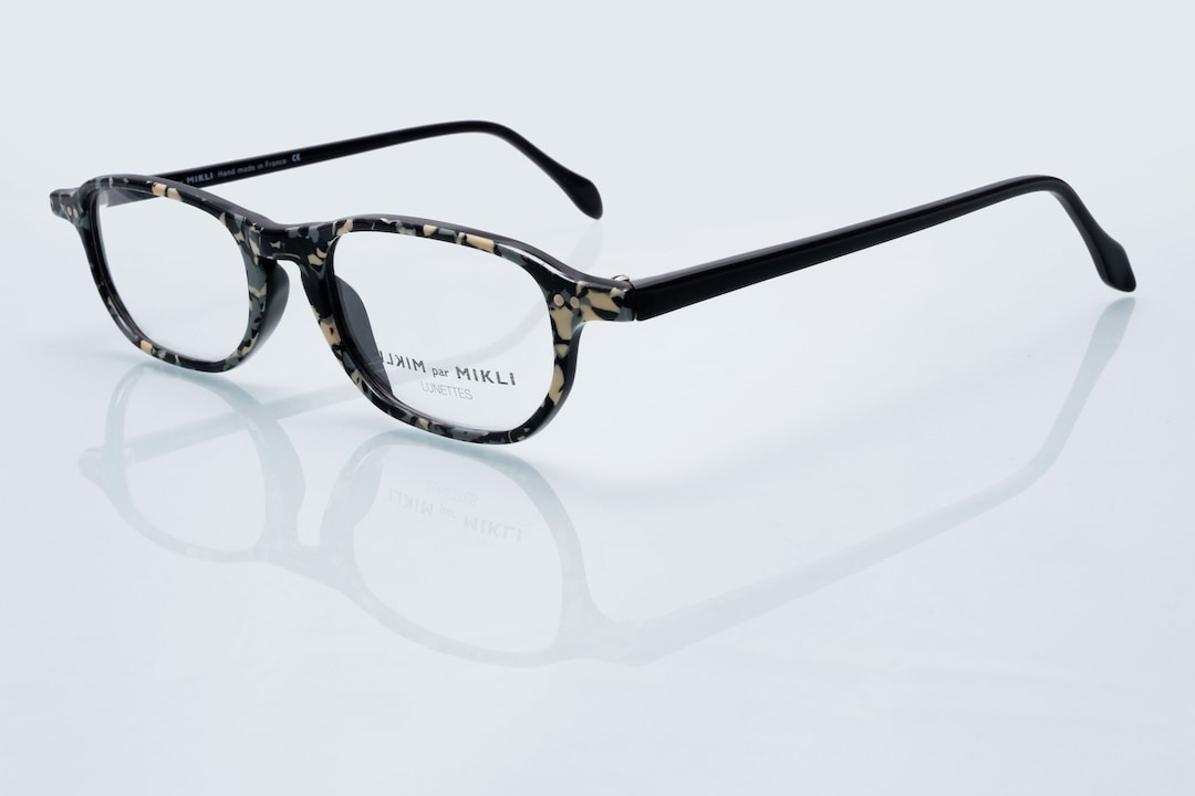 Alain Mikli " Mikli Par Mikli", Black Mosaic, Rectangular Optical Frame ...