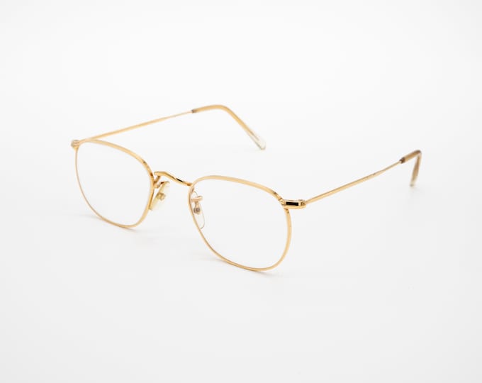 Vintage Algha Square Optical Frame Made in England, 12KT New Old Stock ...
