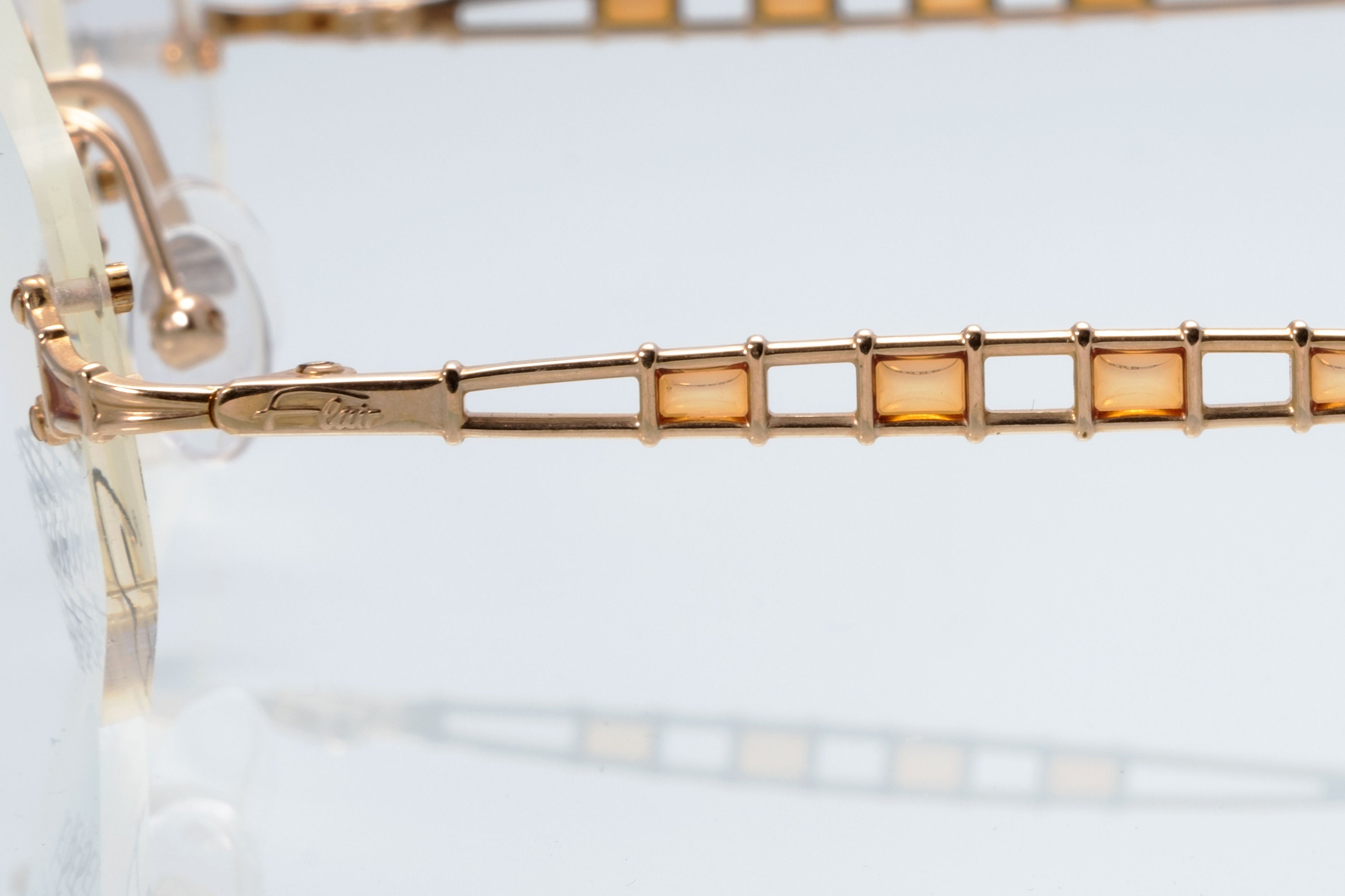 Flair Jet Set Vintage Eyeglasses, Gold, Rimless Optical Frame, New Old ...