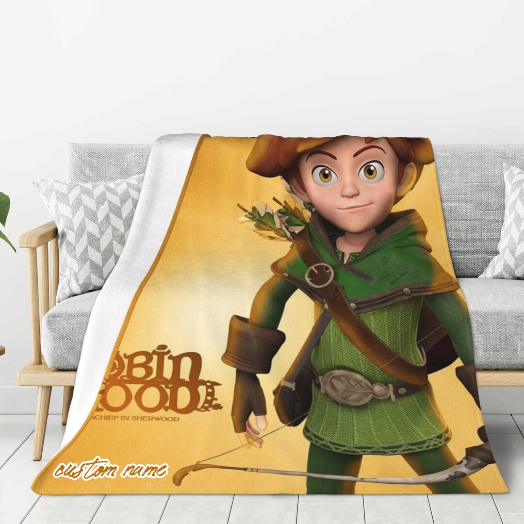 Disney Robin Hood Custom Name Blanket Printed Soft Flannel - Etsy