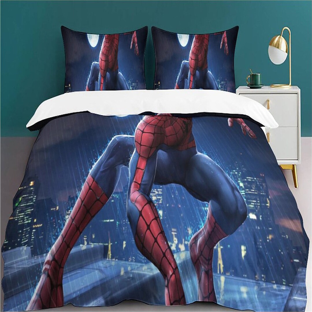 Marvel Spider-man Pillow Cover Duvet Cover Bedding Set Four Seasons ...